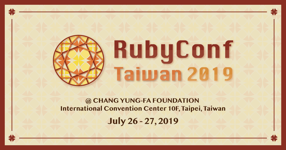 Ruby Conf Taiwan 2019